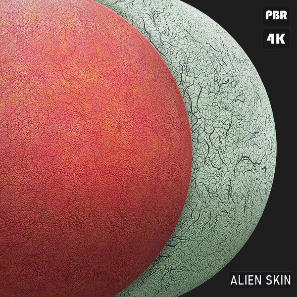 Texture PNG PBR Textures Alien