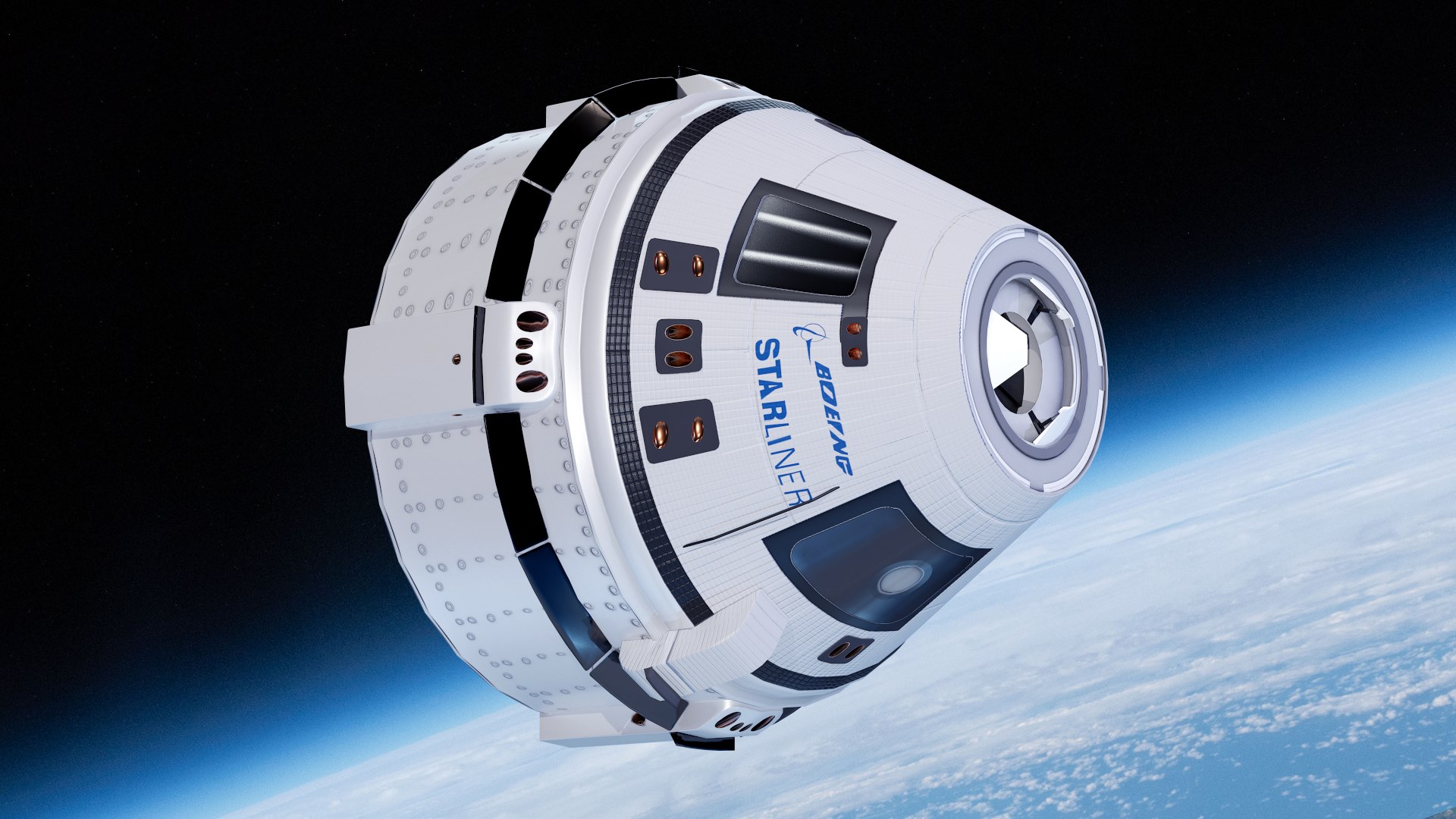 3D cst-100 space capsule boeing - TurboSquid 1506823