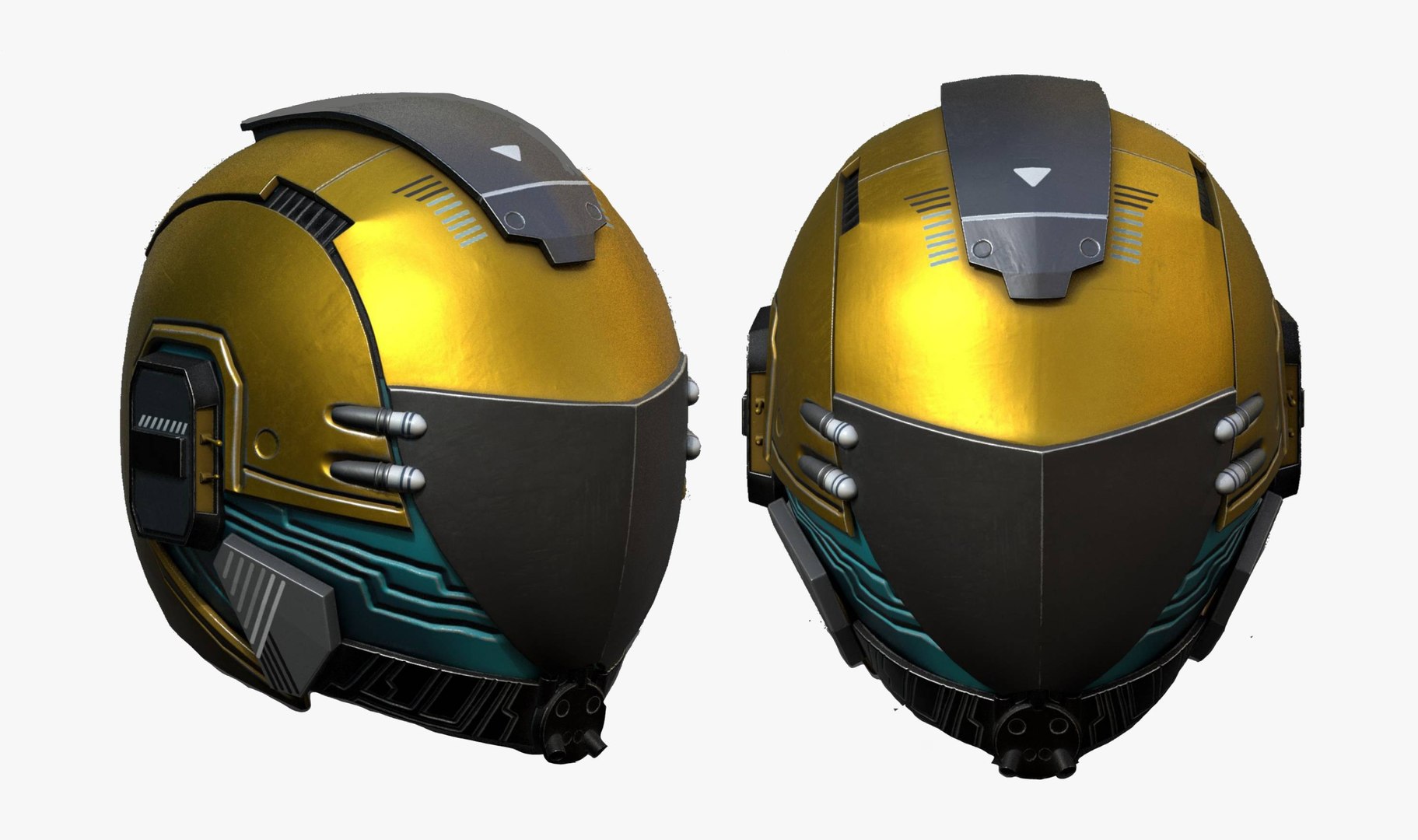 Helmet sci fi model - TurboSquid 1507030