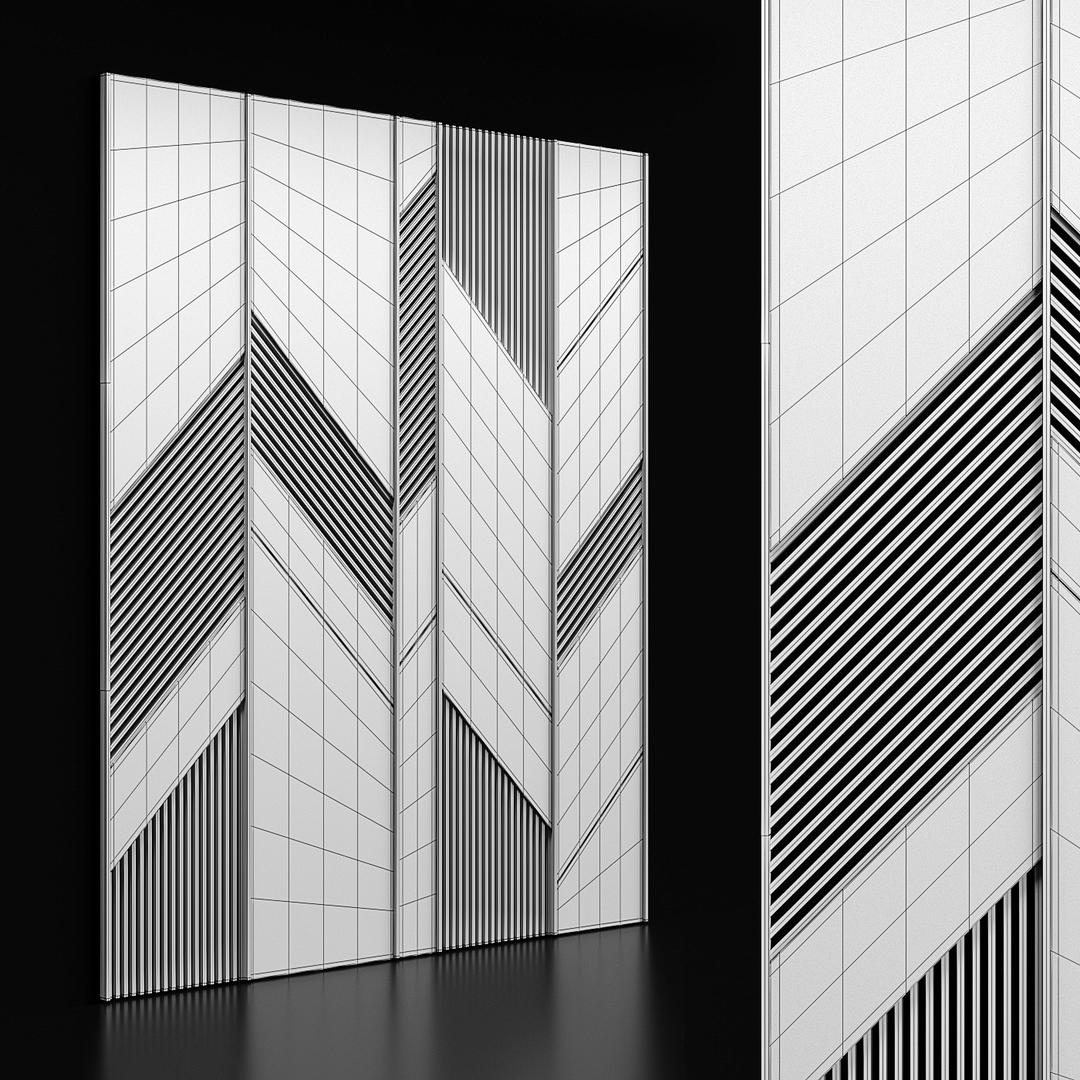 Panels designed 3D model - TurboSquid 1507074