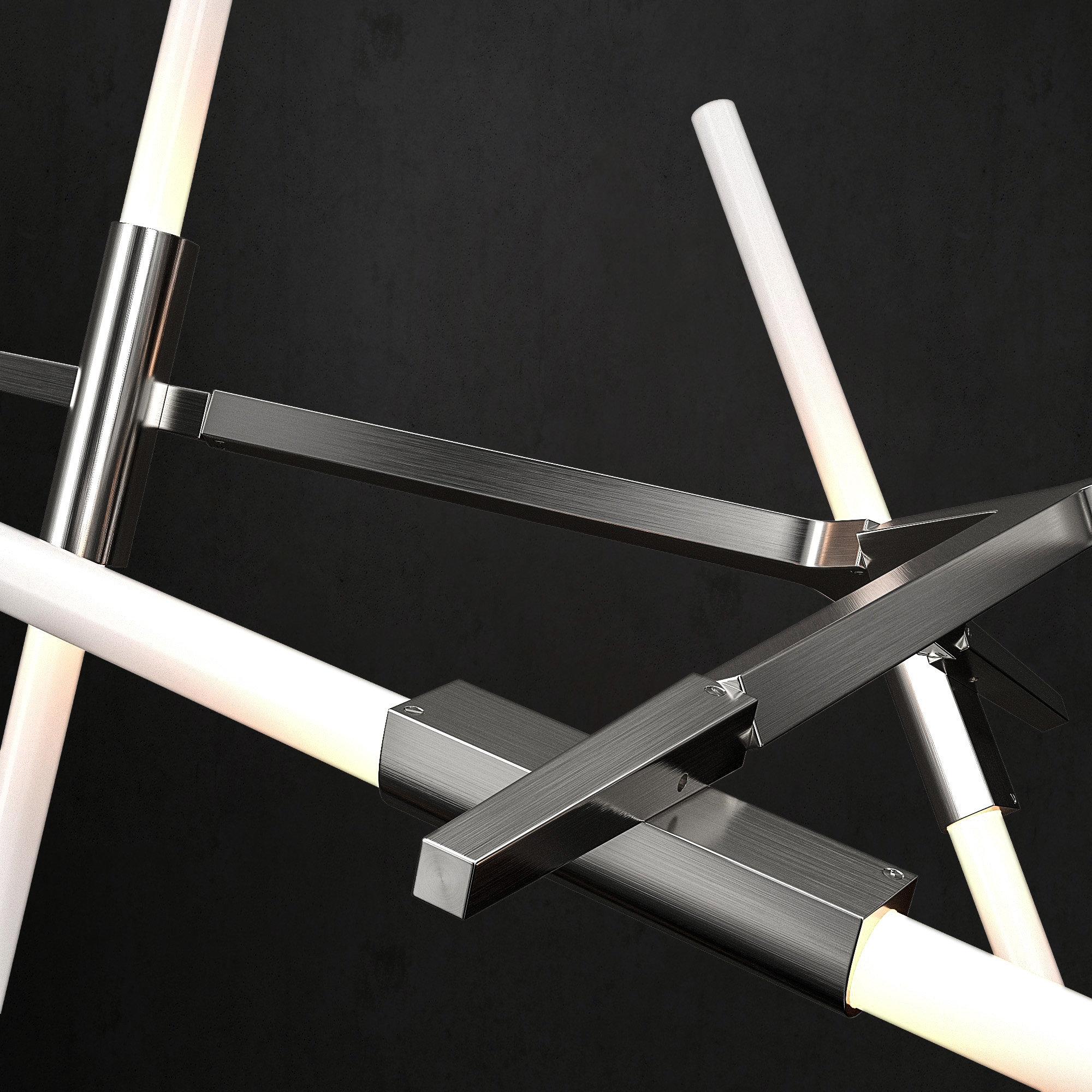 Vertical chandelier lighting 3D model - TurboSquid 1507072