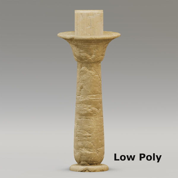 modelo 3d Columna papiriforme egipcia - TurboSquid 1507235
