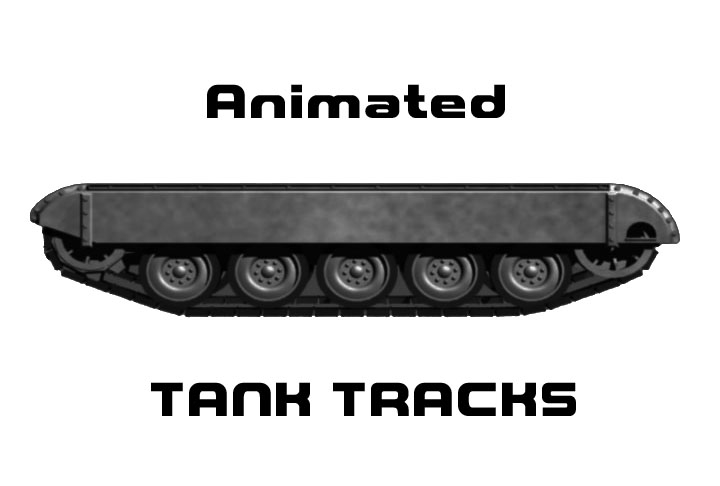 3d model of tank tracks