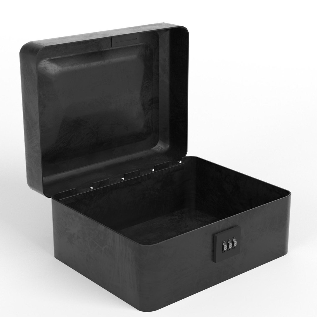 Metallic box combination lock 3D - TurboSquid 1486458