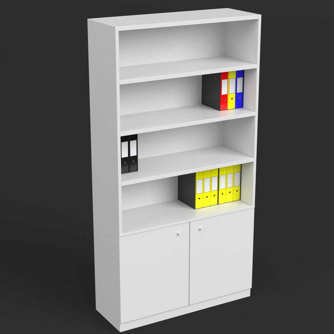 office shelf ring binder 3d model