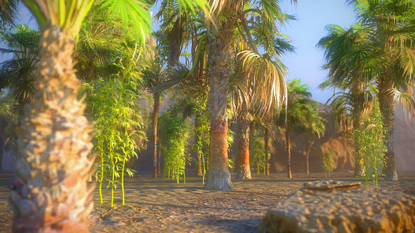 3D model oasis desert - TurboSquid 1507325