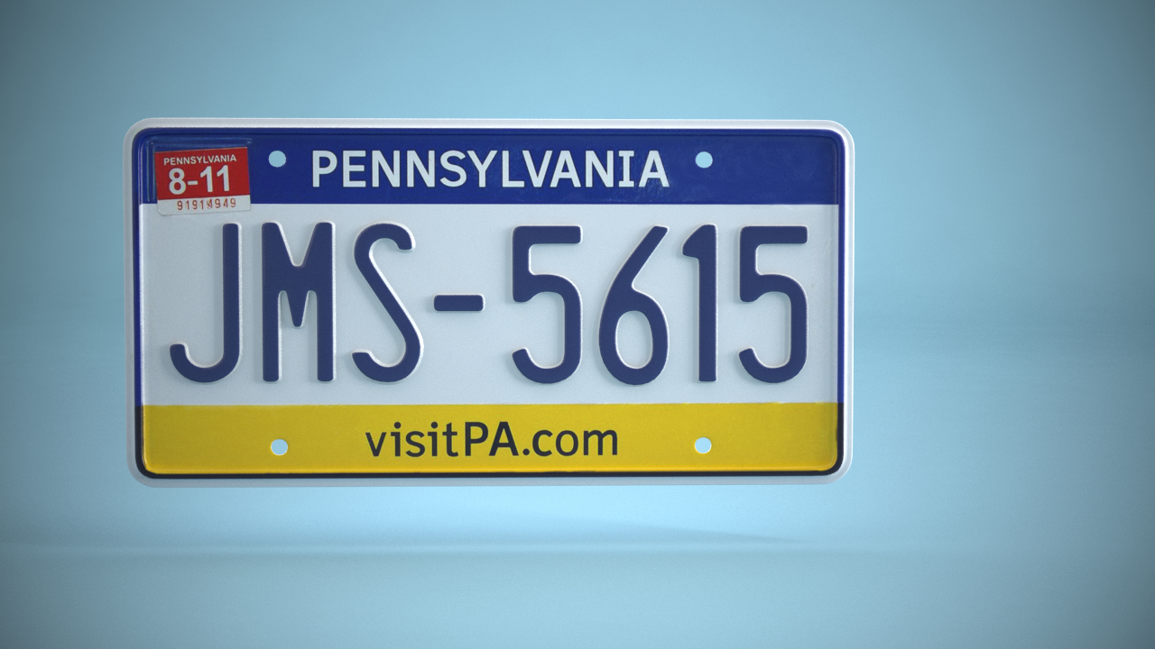 3D vehicle license plate package model - TurboSquid 1507343