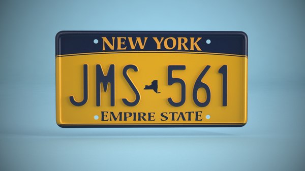 3D vehicle license plate package model - TurboSquid 1507343