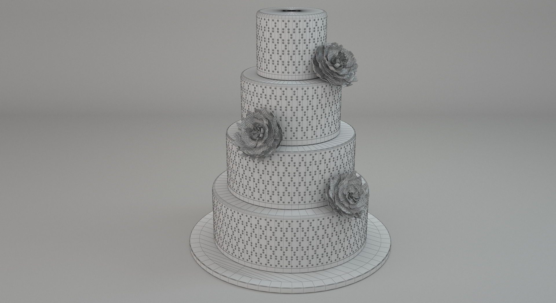 3D wedding cake - TurboSquid 1507401