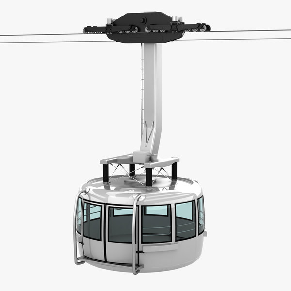 Aerial tramway cable car 3D - TurboSquid 1444160