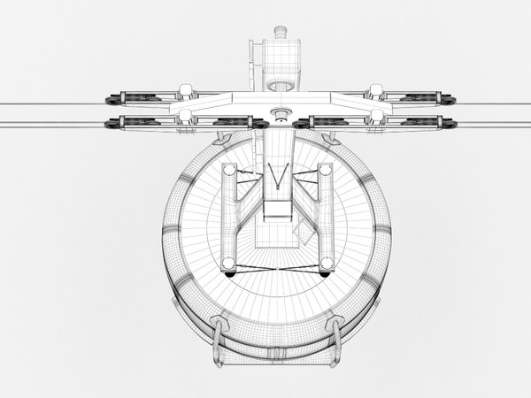 Aerial tramway cable car 3D - TurboSquid 1444160