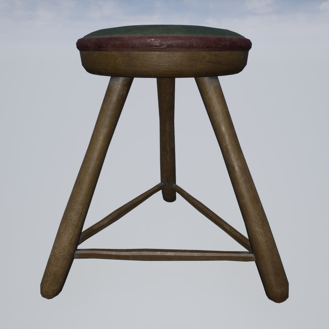Medieval stool 3D model - TurboSquid 1507515