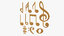 3D musical note model - TurboSquid 1507536