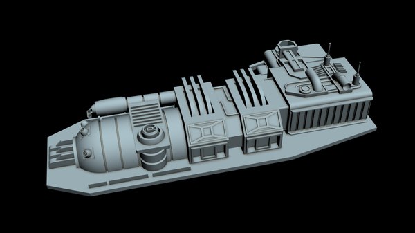 Detalhe 5 da nave estelar Modelo 3D - TurboSquid 1507585