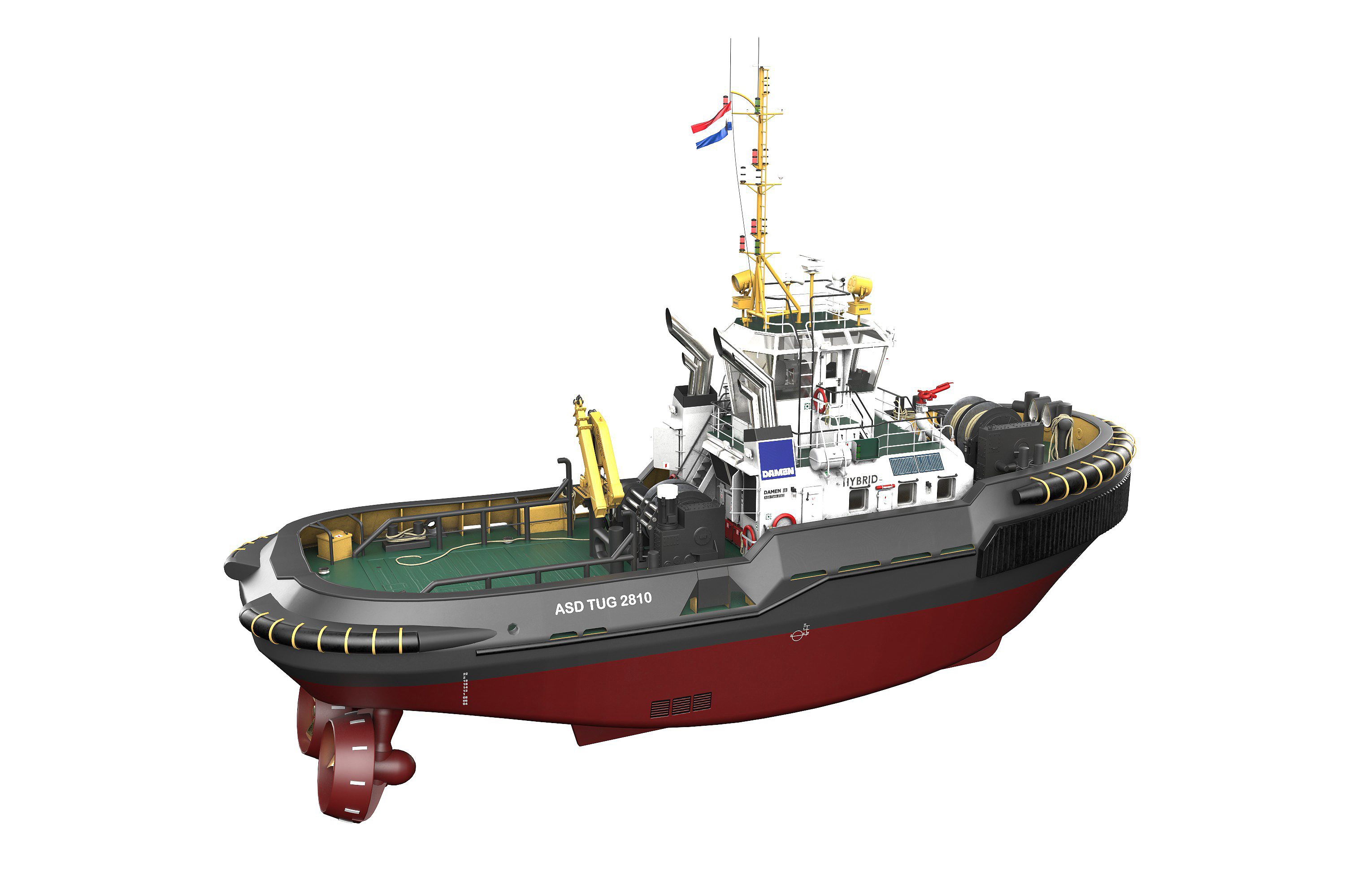 3D harbour tug asd 2810 - TurboSquid 1507580