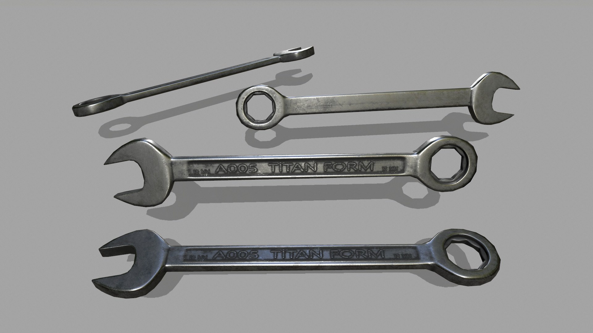3D wrench model - TurboSquid 1507645