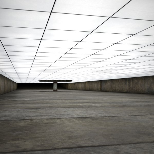 3d model garage environment render