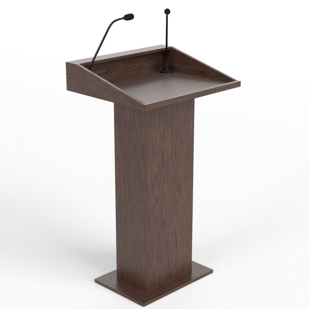 Tribune podium 3 3D model - TurboSquid 1442522