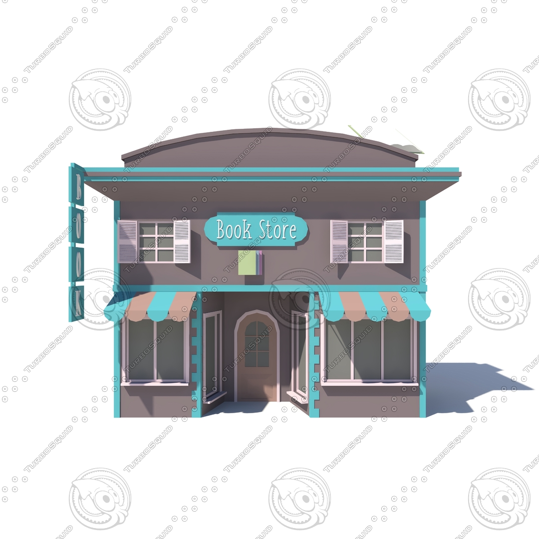 3D store book bookstore - TurboSquid 1366317