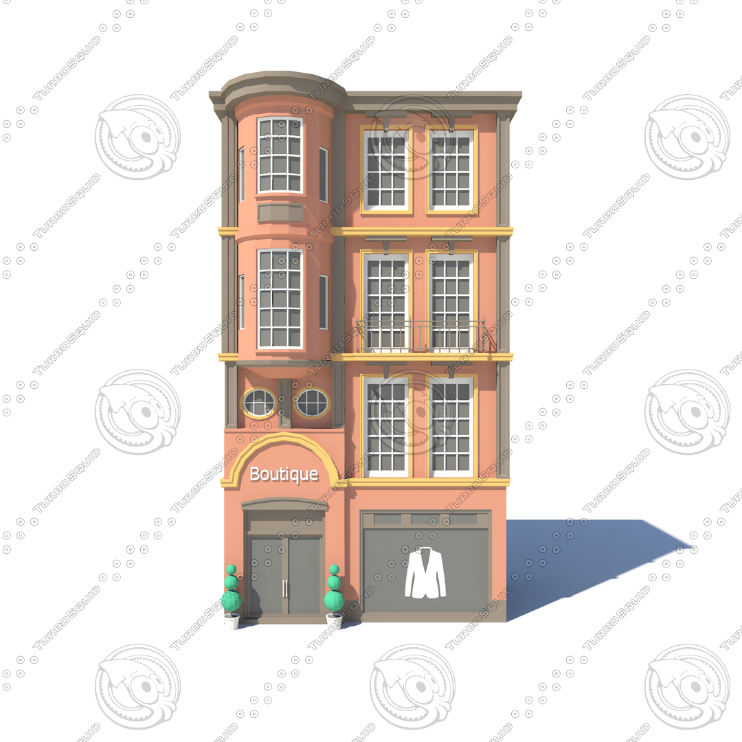 Boutique 02 model - TurboSquid 1439072