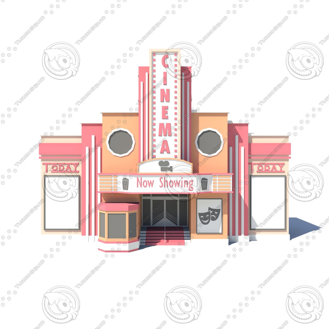 3D model building theater theatre - TurboSquid 1370001