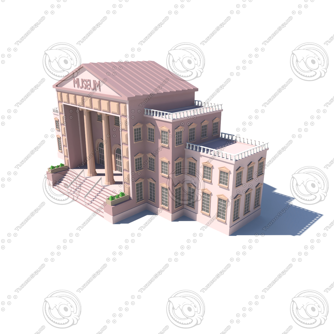 3D building museum - TurboSquid 1375104