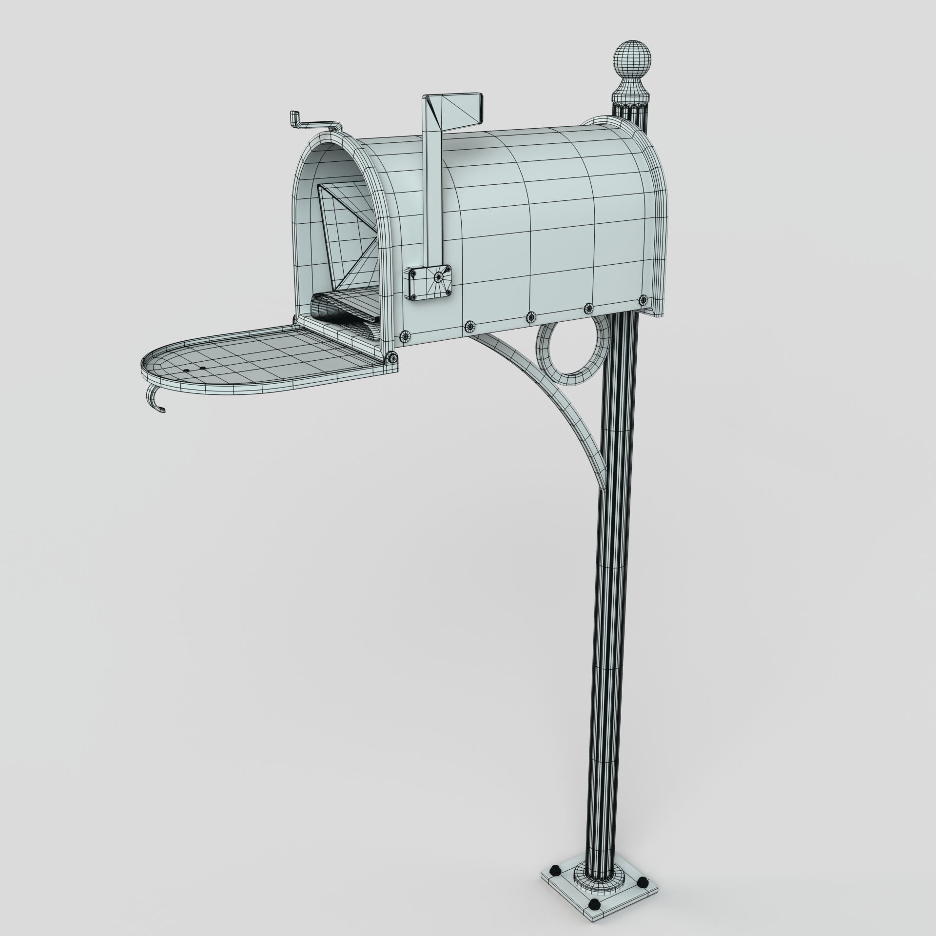 American mailbox 3D model - TurboSquid 1508120