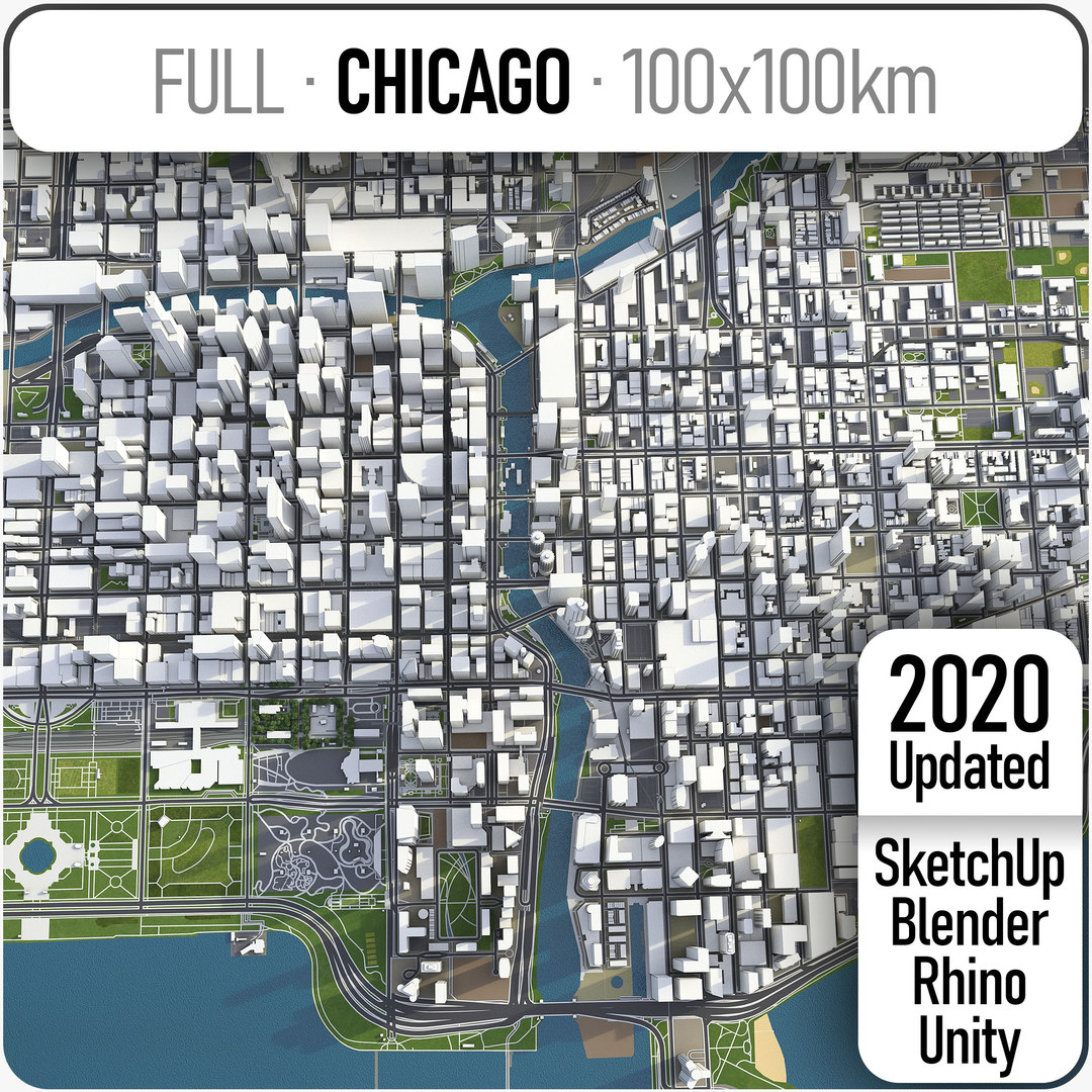 Chicago city 3D - TurboSquid 1329966