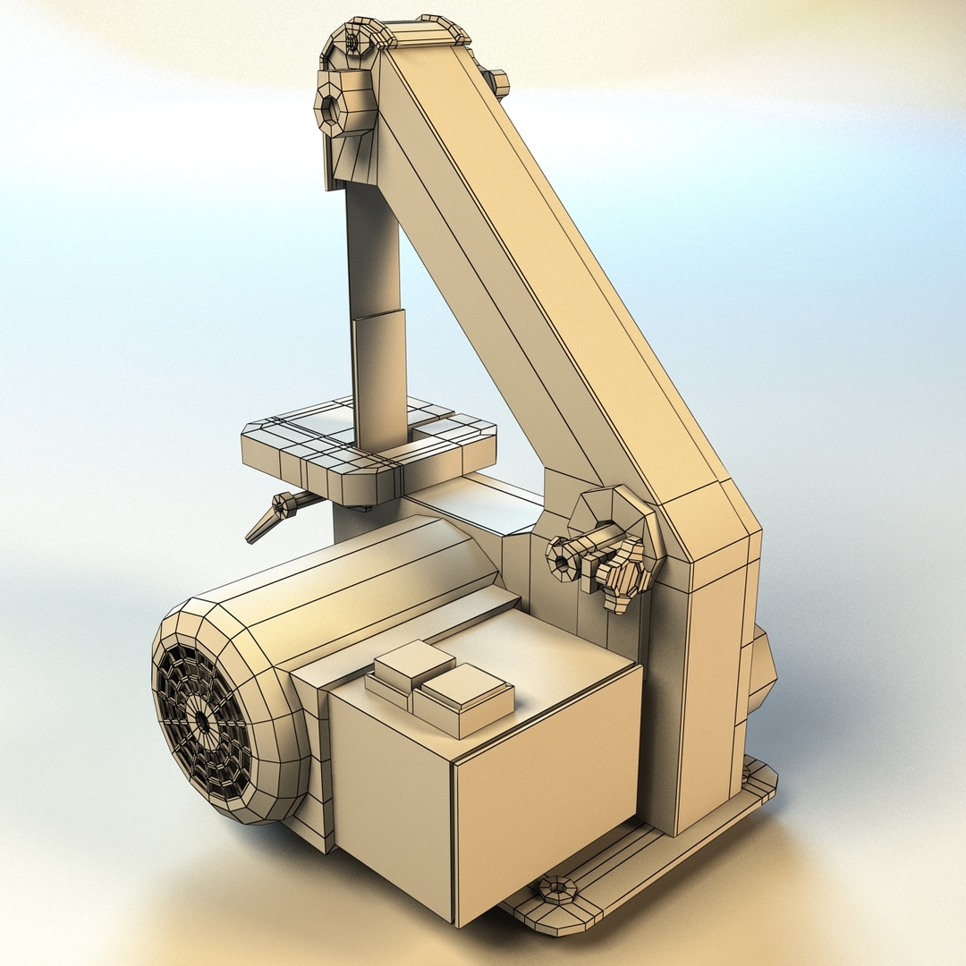 3D machine grinder - TurboSquid 1508433