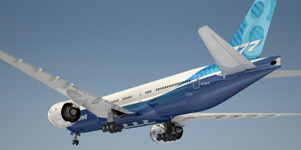 Boeing 777-8 aircraft 3D model - TurboSquid 1508444