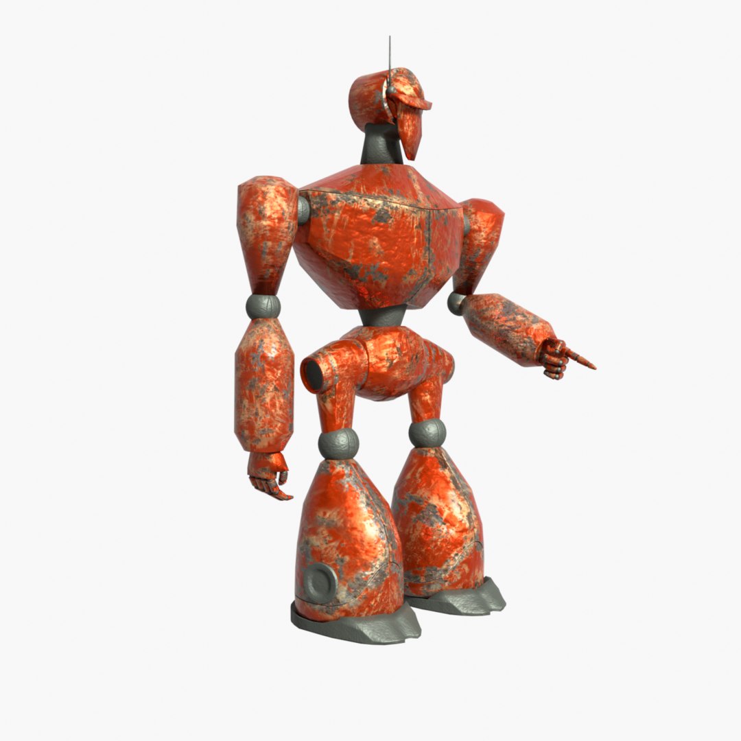 Rusty robot 3D model - TurboSquid 1508693
