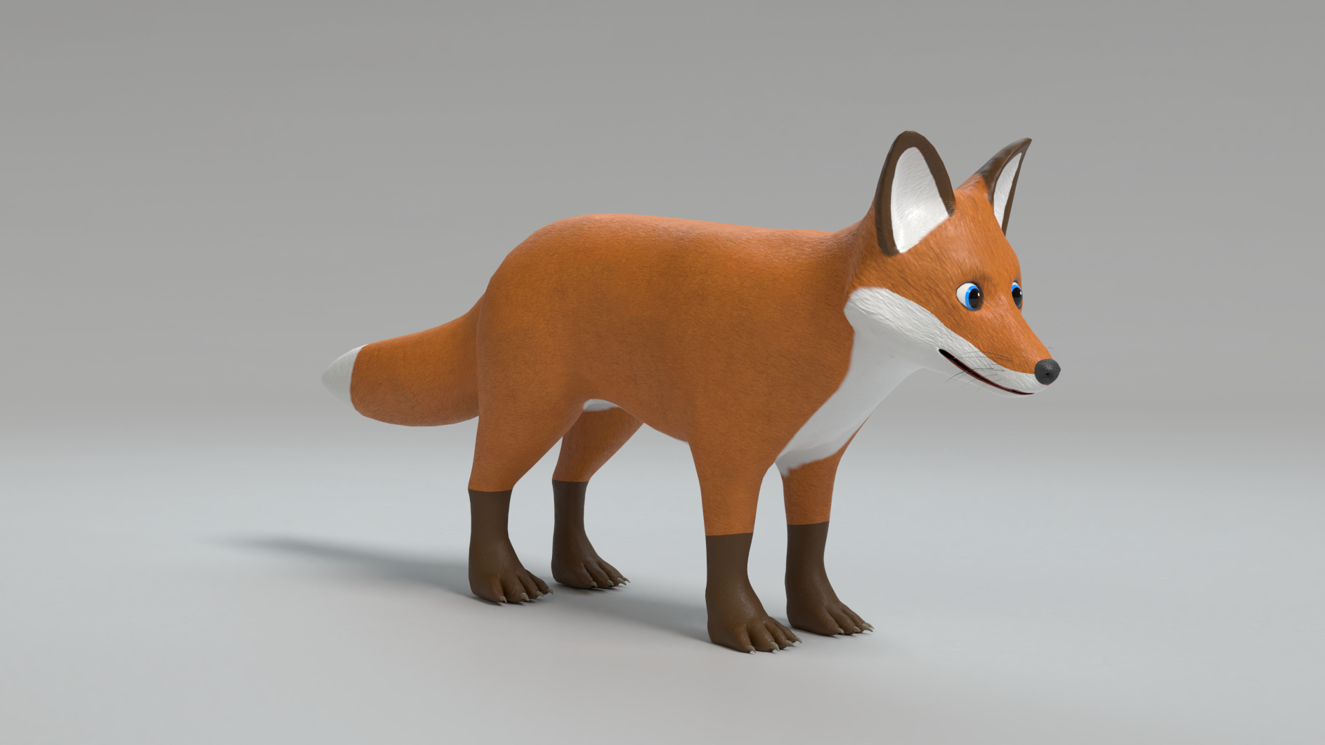 Cartoon fox 3D - TurboSquid 1508510