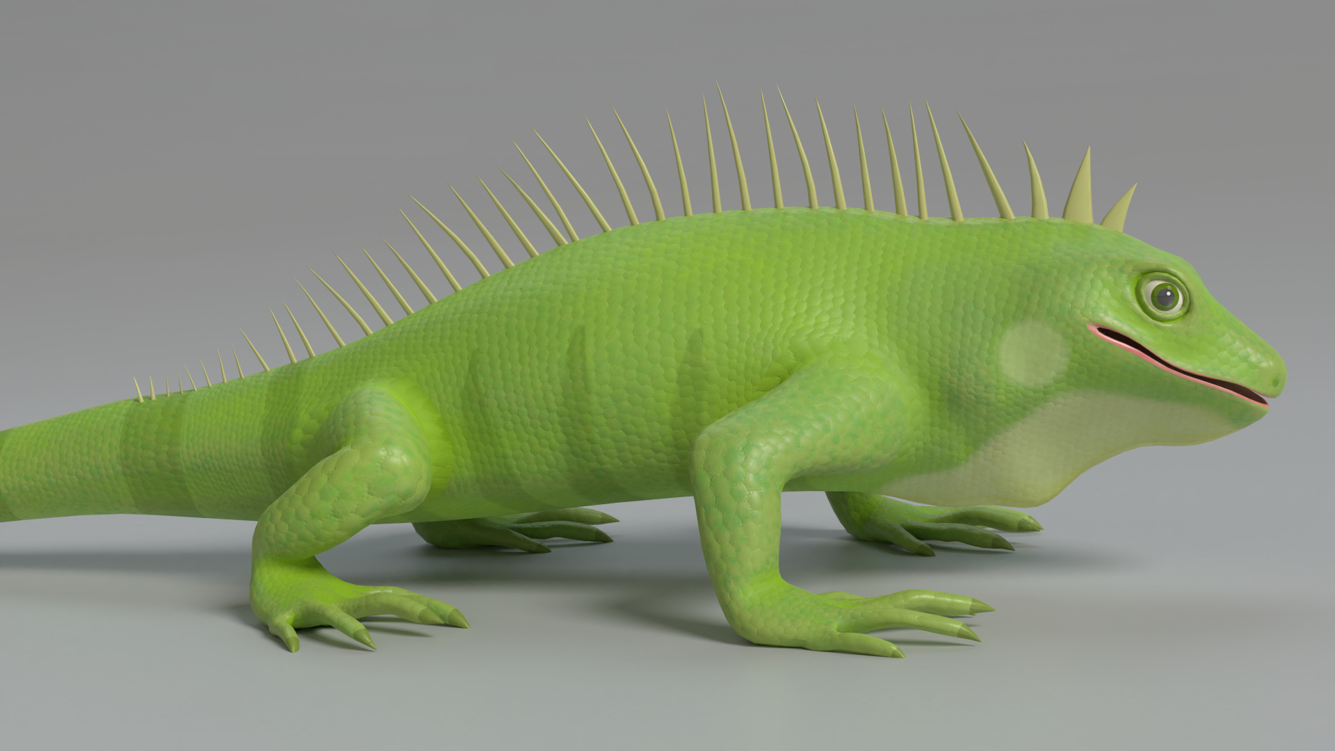 3D cartoon iguana - TurboSquid 1508508