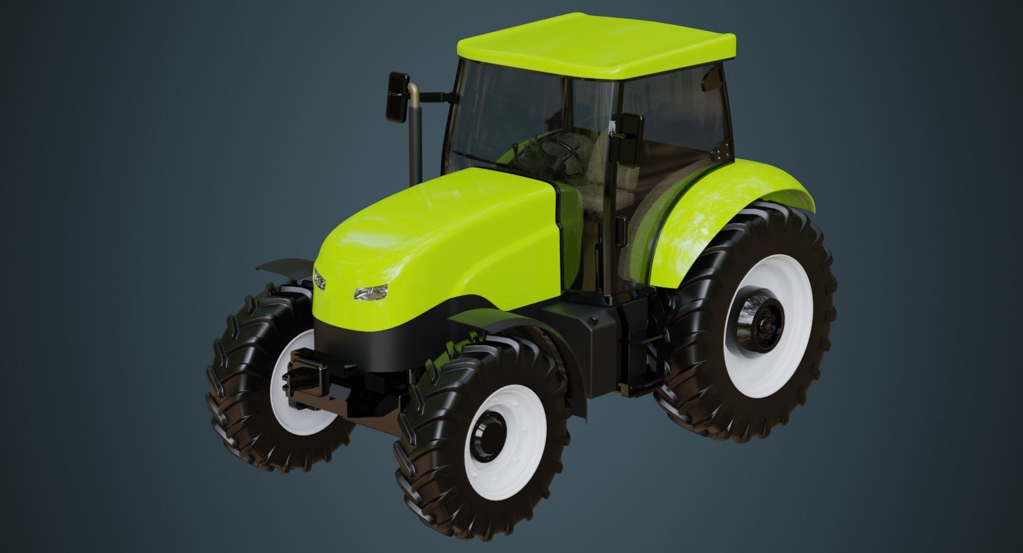 Tractor industrial agriculture 3D model - TurboSquid 1508531