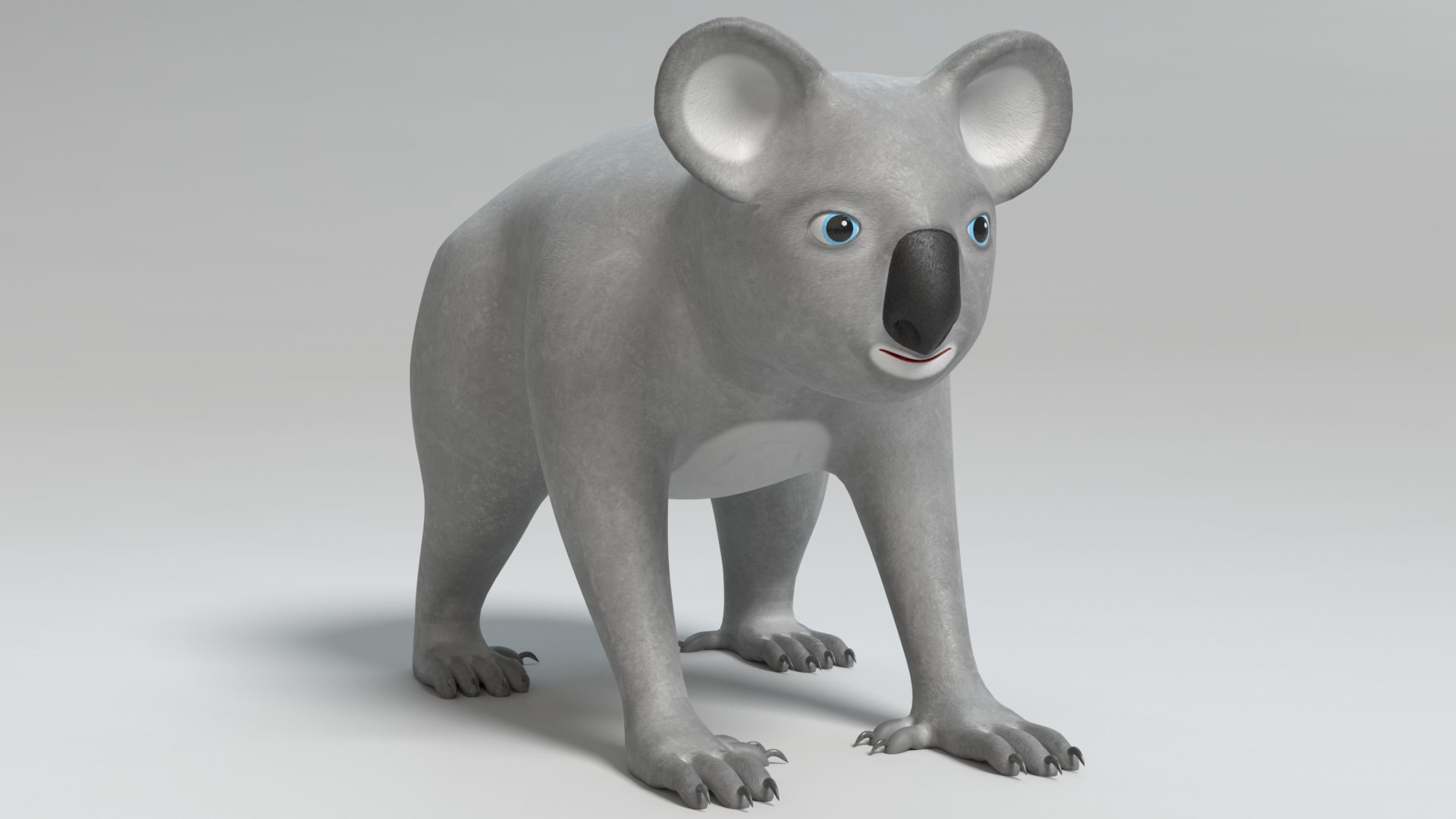 3D cartoon koala model - TurboSquid 1508534