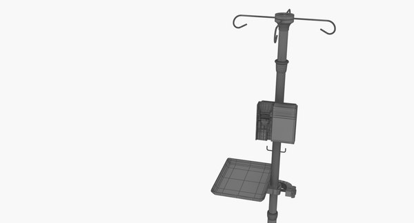 3D iv stand blood bag - TurboSquid 1508557