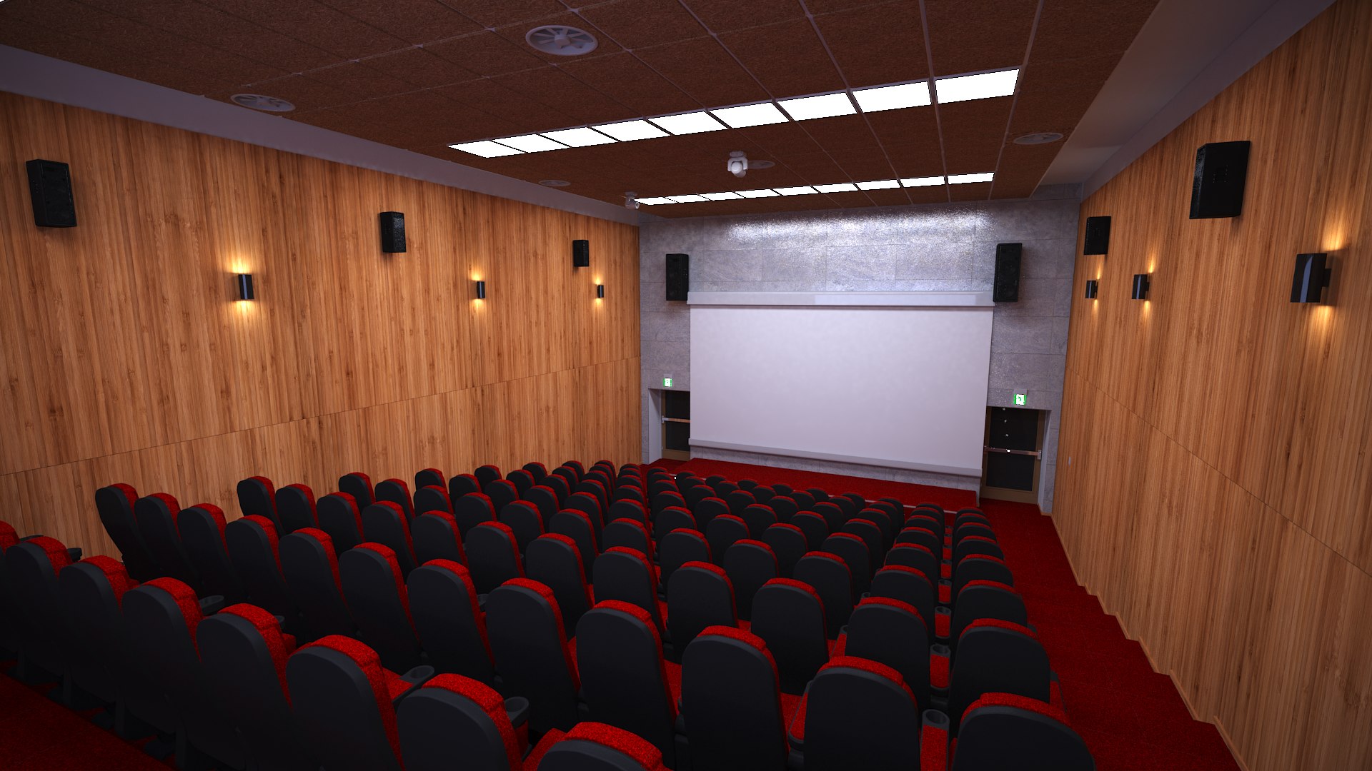 Small auditorium scene 3D model - TurboSquid 1508566