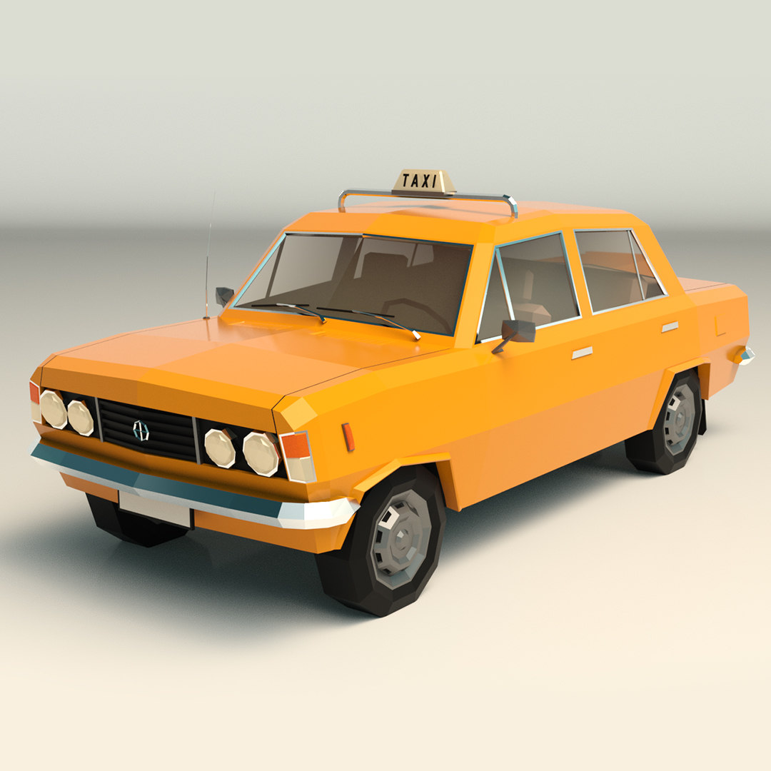 3D taxi cab - TurboSquid 1508596