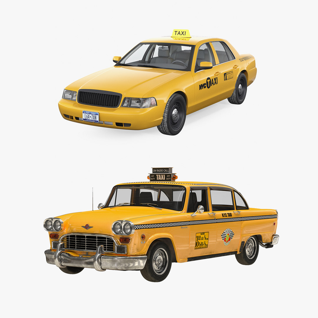 Nyc checker cab 3D model - TurboSquid 1508626