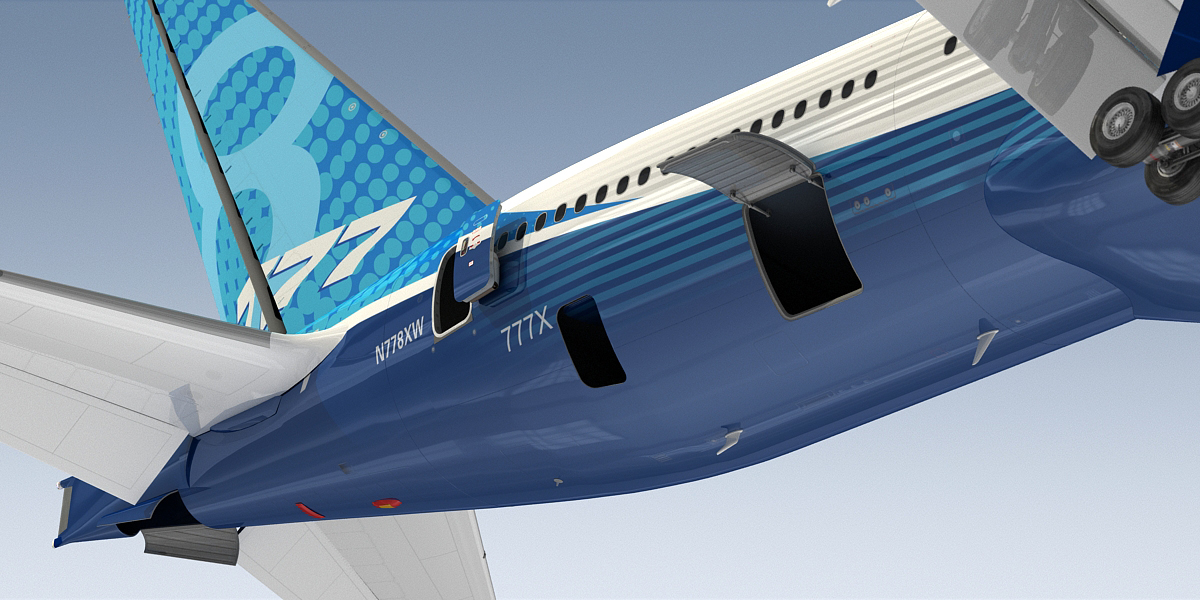 Boeing 777-8 aircraft 3D model - TurboSquid 1508444