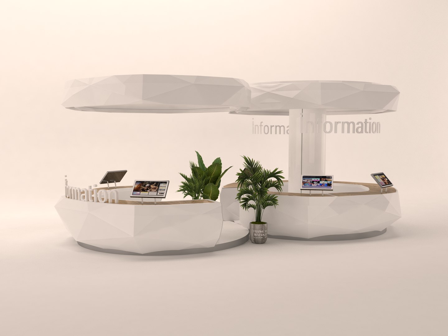 3D information desk info - TurboSquid 1509039