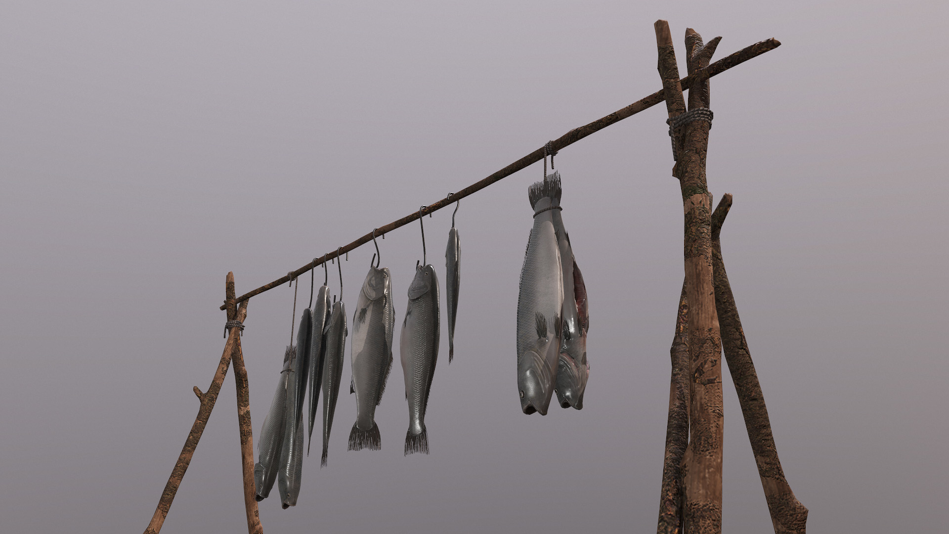 Fish rack 3D model - TurboSquid 1509045