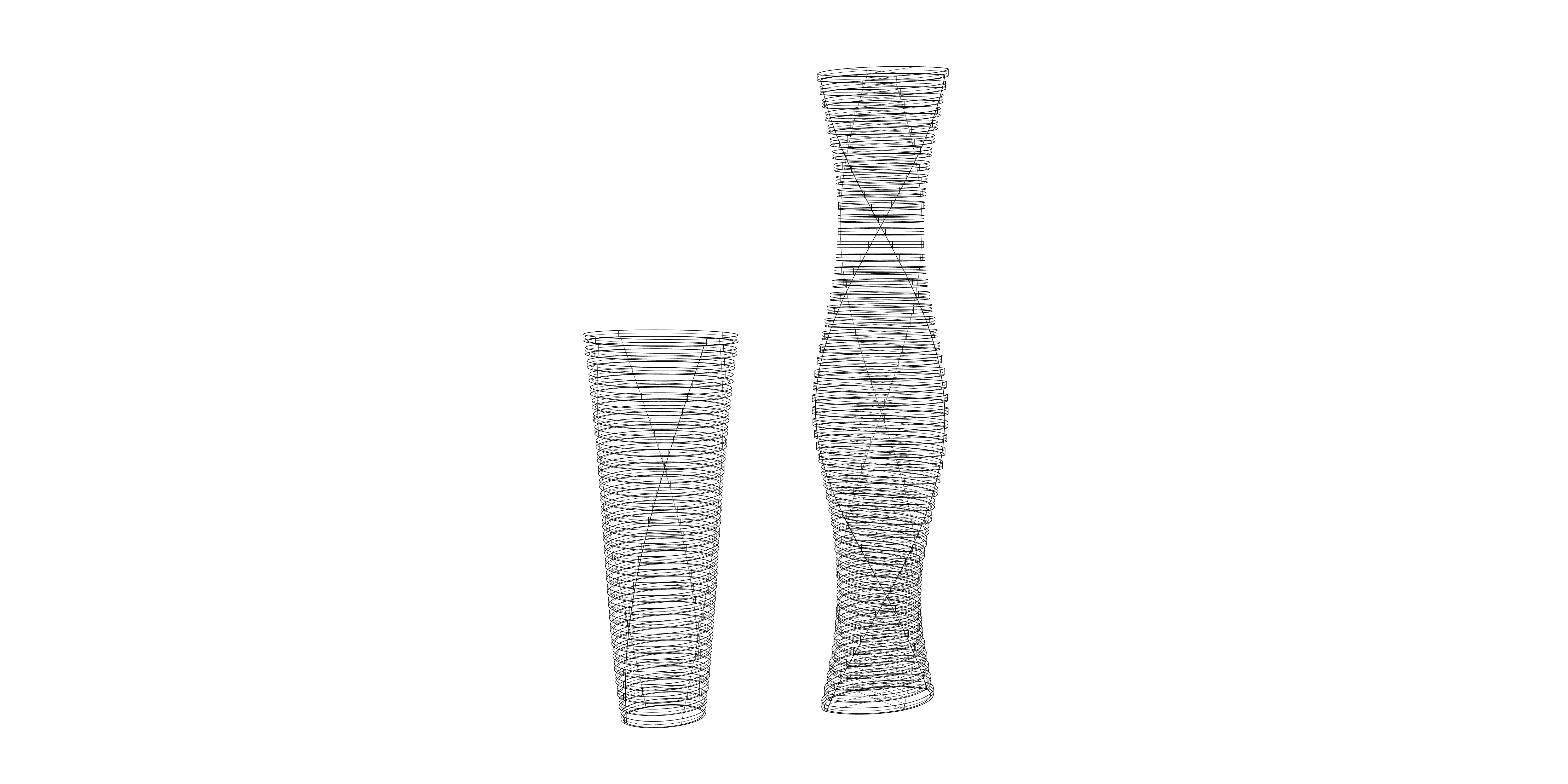 Twisted parametric towers structural 3D model - TurboSquid 1509086
