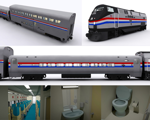 Amtrak 3D Models for Download | TurboSquid