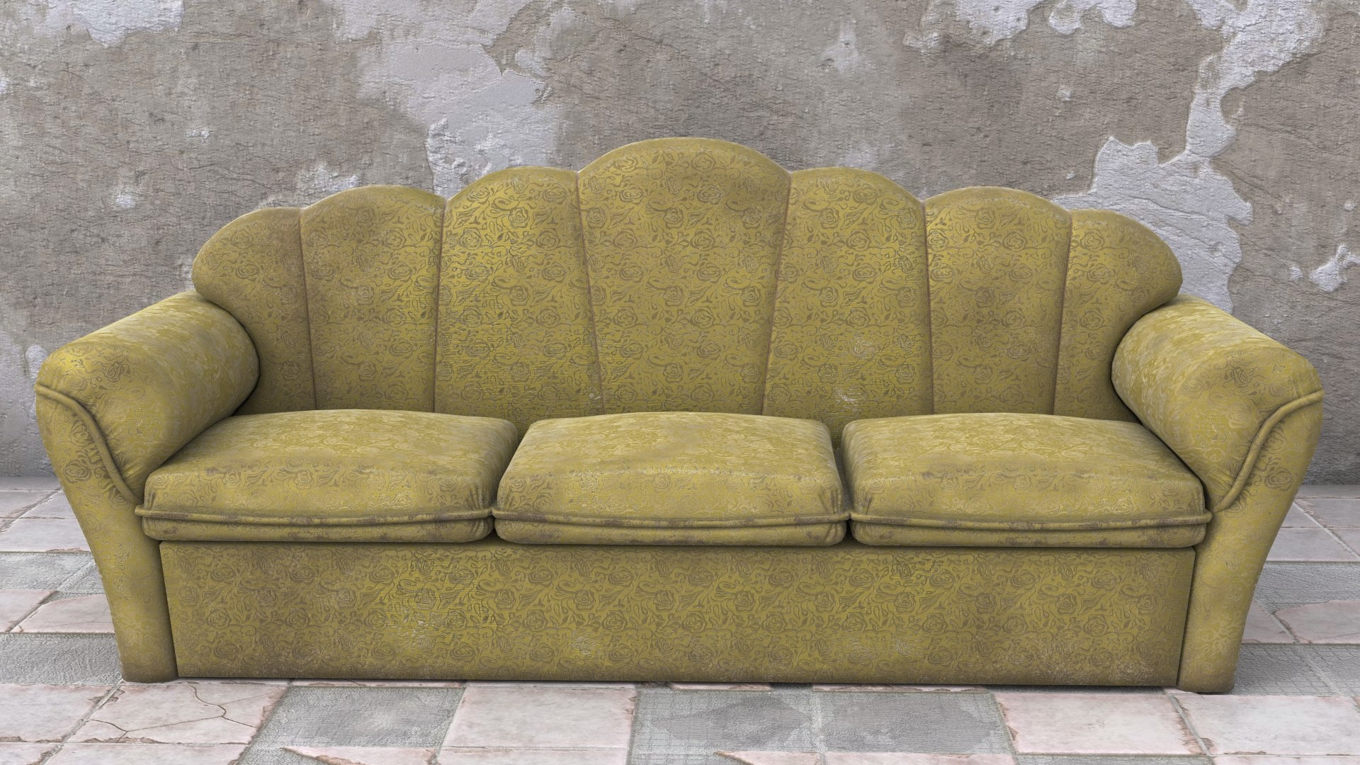 3D model old sofa - TurboSquid 1509114