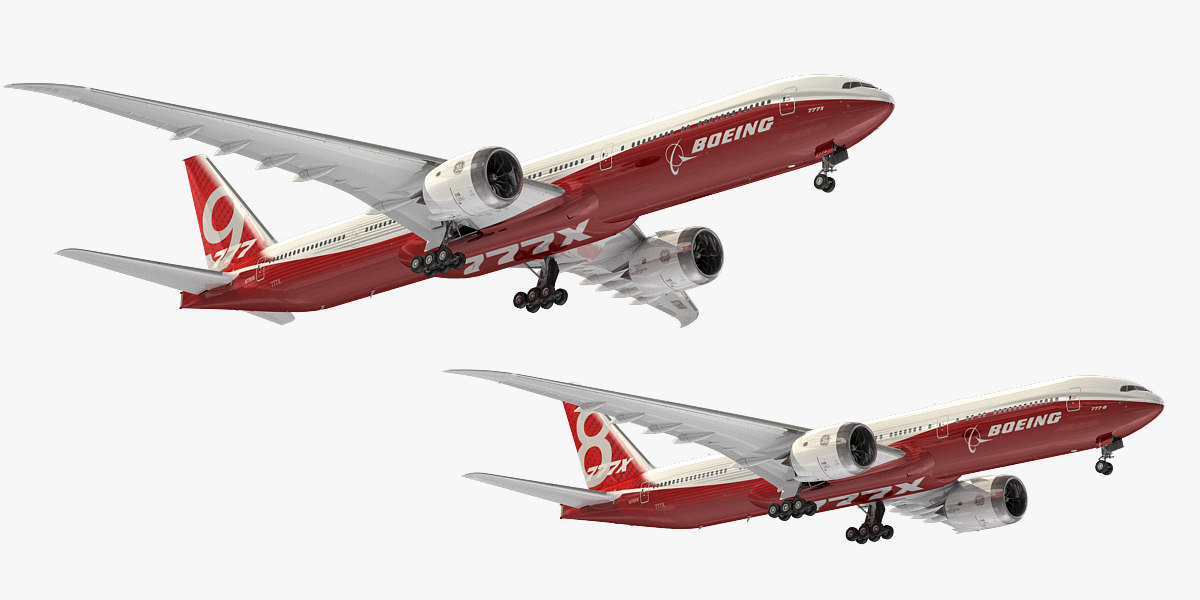 Boeing 777x family aircrafts 3D model - TurboSquid 1509146