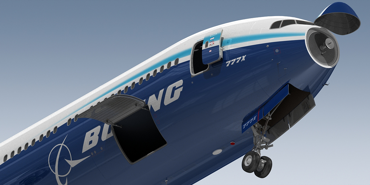 Boeing 777x family aircrafts model - TurboSquid 1509136