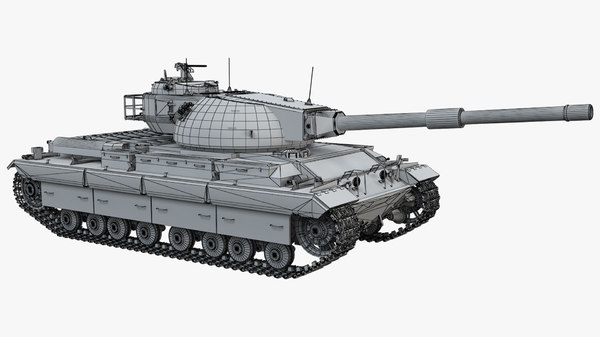 Fv 214 conqueror 3D model - TurboSquid 1509143