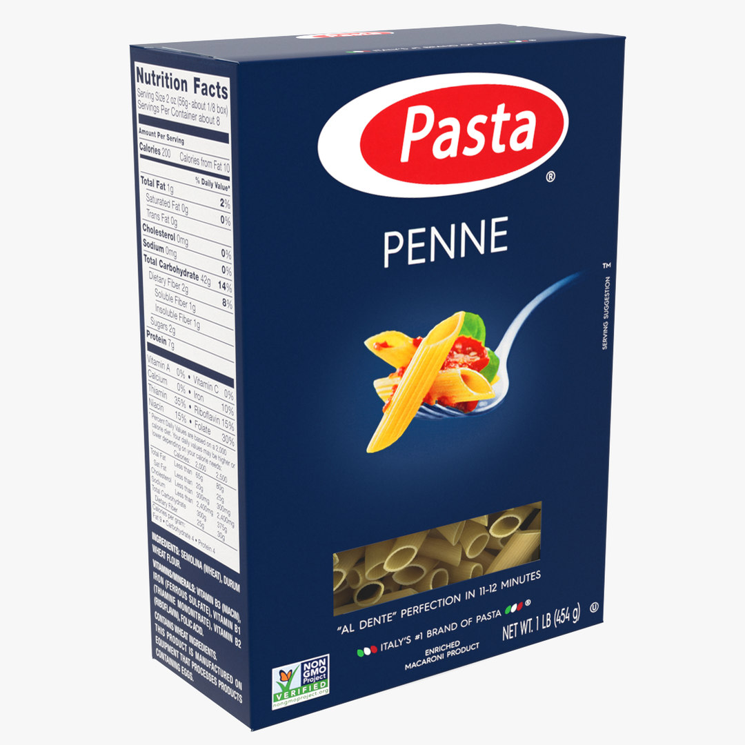 Box penne model - TurboSquid 1509347