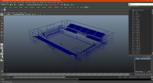 Free 3D olympic swimming pool model - TurboSquid 1509529